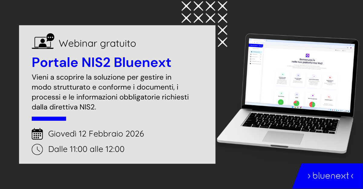 Webinar Portale NIS2 Bluenext